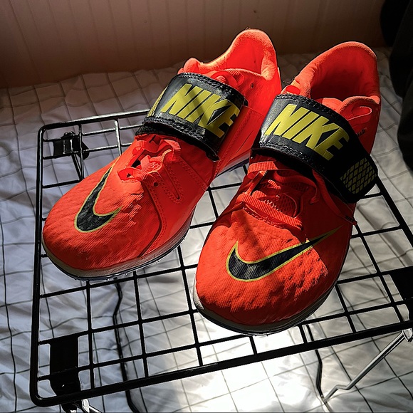 Nike | Shoes | Neon Orange Nike Spikes | Poshmark